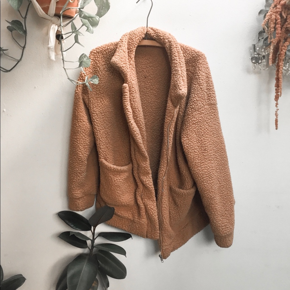 Oversized Teddy Bear Jacket - Gem